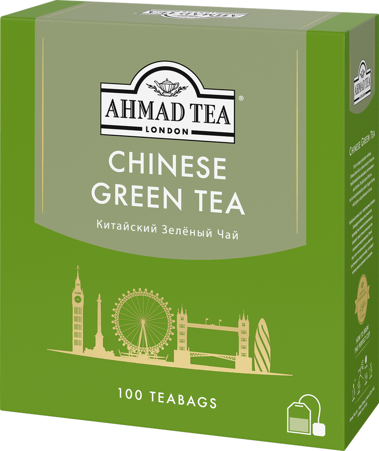 Чай зеленый AHMAD TEA Китайский, 100пак купить за 329,99 ₽ , доставка ...