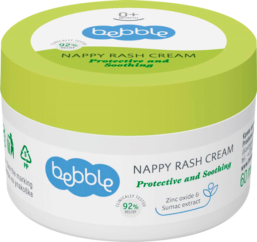 Крем детский BEBBLE Nappy Rash Cream от опрелостей и кожных раздражений ...